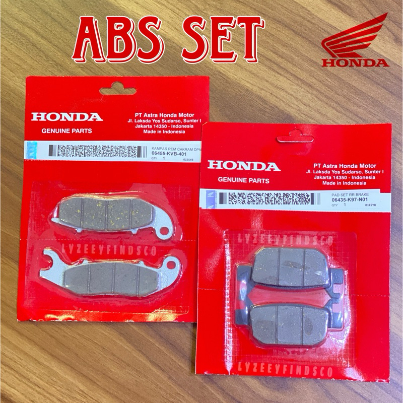 HONDA PCX 160 | ADV 160 | ADV 150 Brake Pads SET FRONT REAR GENUINE ...
