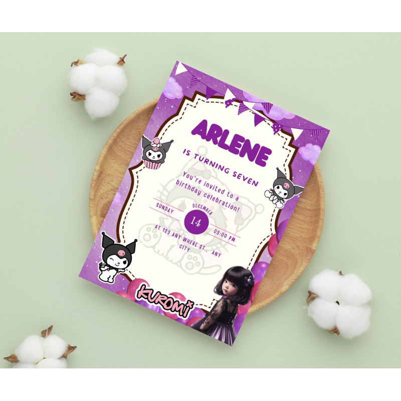 3r BIRTHDAY GIRL INVITATION CARD | Shopee Philippines