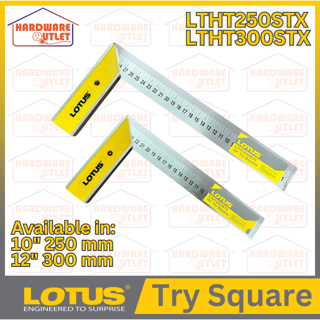 Lotus Try Square Ruler 10" Inch 12" Inch L-Square Ruler Framing Ruler ...
