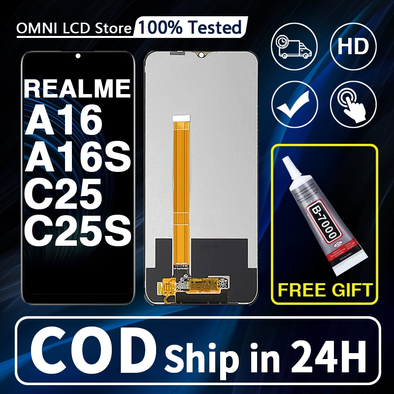 LCD For OPPO A16 / A16S / REALME C25/ C25S/ A54S/ Narzo50A set full screen replacement | Shopee ...
