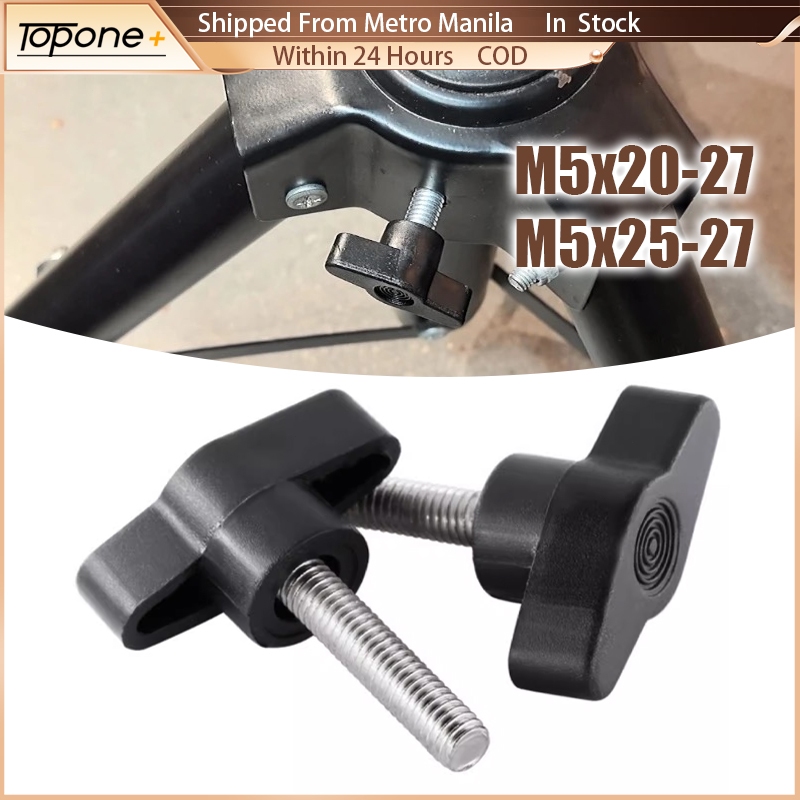 10PSC M5 Galvanized Hand Tighten Bolt Plastic Head T-shaped Handle ...