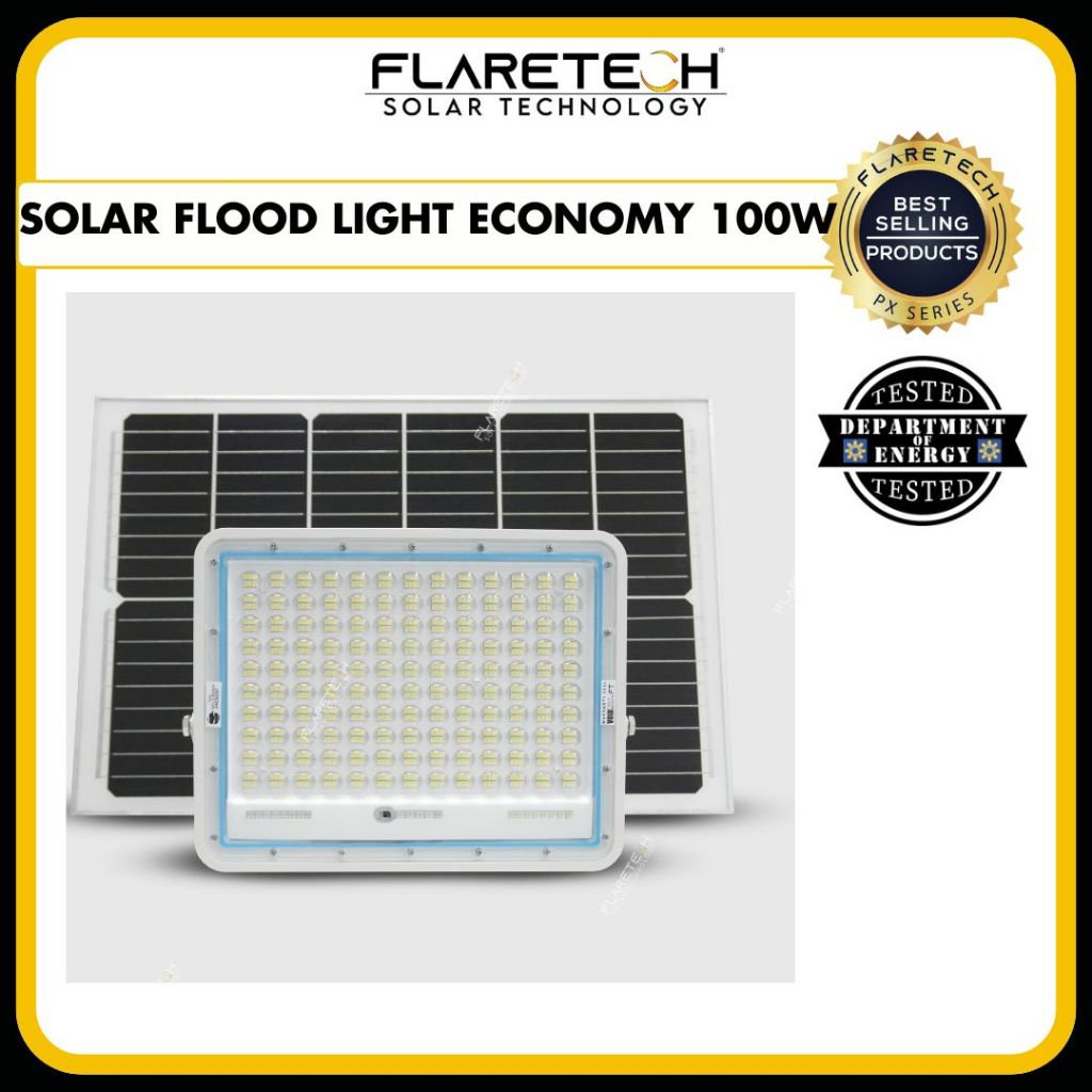 Flaretech PX Solar Flood light EC 100W | Shopee Philippines