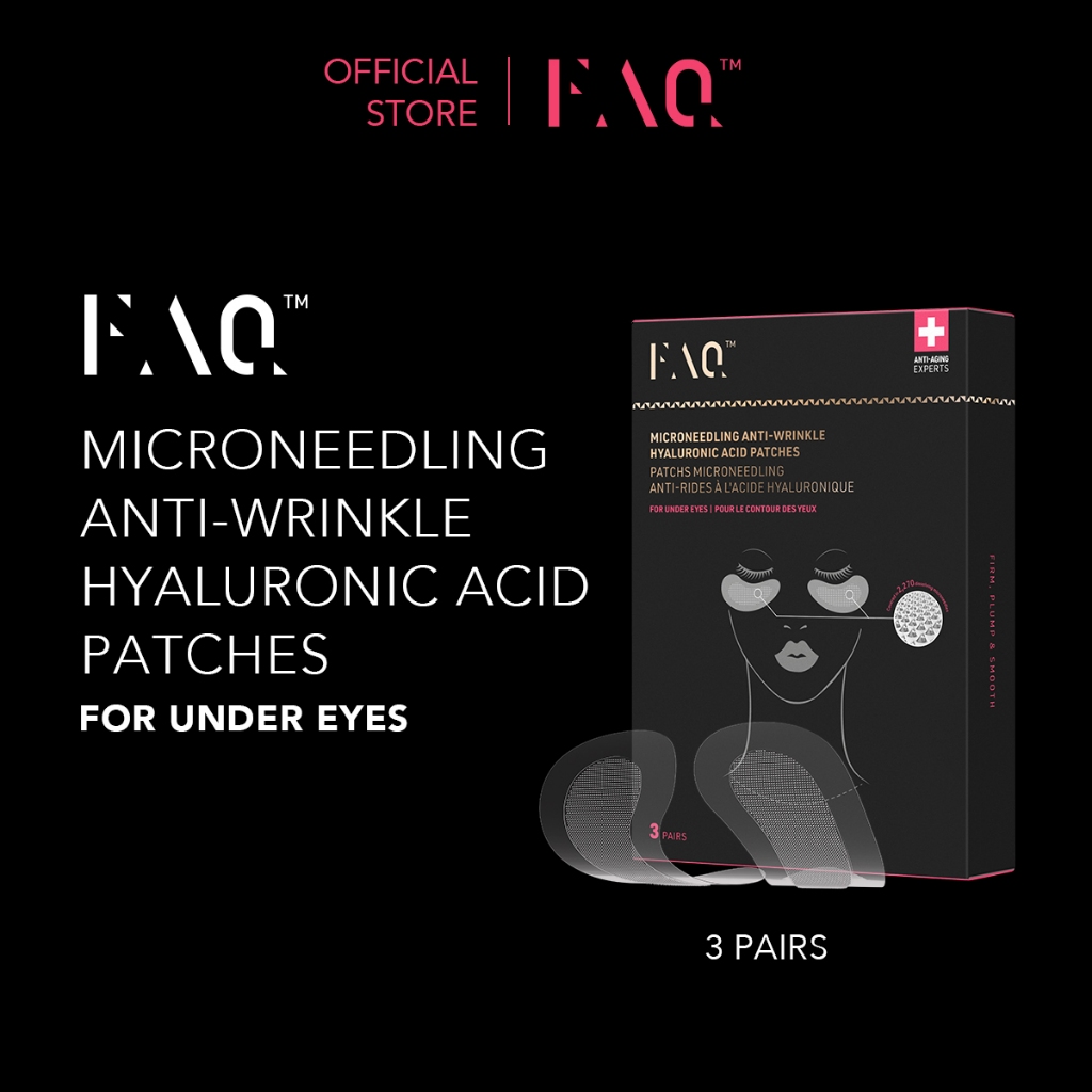 FOREO FAQ Microneedling Anti-Wrinkle Hyaluronic Acid Patches For Under ...
