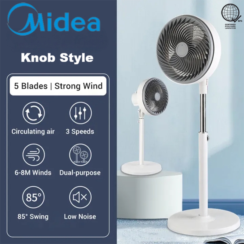 Midea Air Circulation fan three-speed air volume adjustment Strong Wind ...