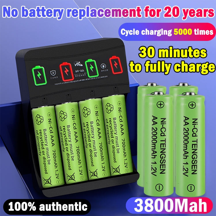 Japan import rechargeable battery AA/AAA 3800mAh 1.2V USB 4 slot ...