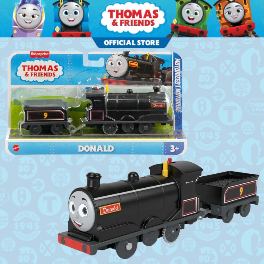 Thomas & Friends Donald Motorized Favorite Engine Die-Cast Toy Train ...