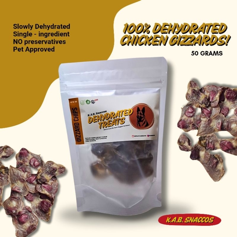 All Natural Dehydrated Chicken Gizzard Chips Dog & Cat Chew | Shopee ...