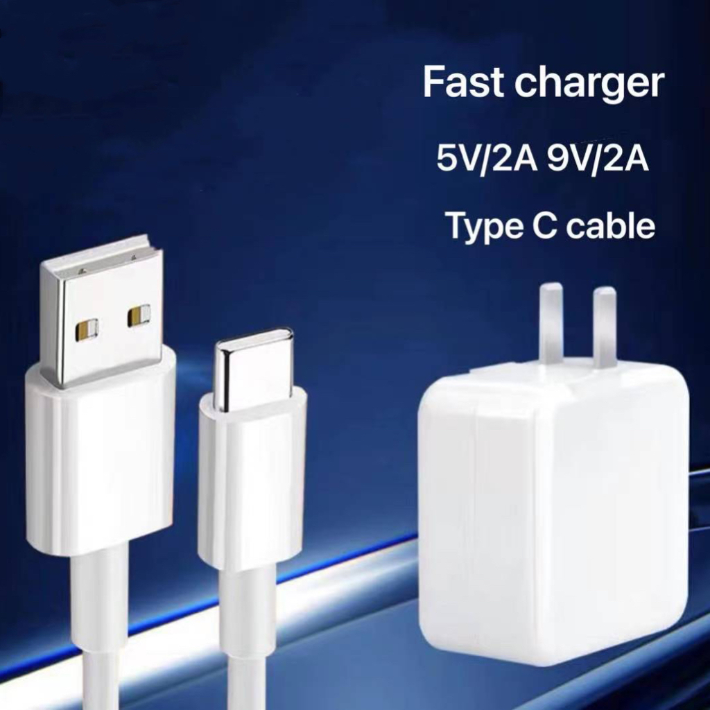 5V 2A 9V 2A Quick Flash Charging Micro Type C Data USB Cable Wall Fast ...