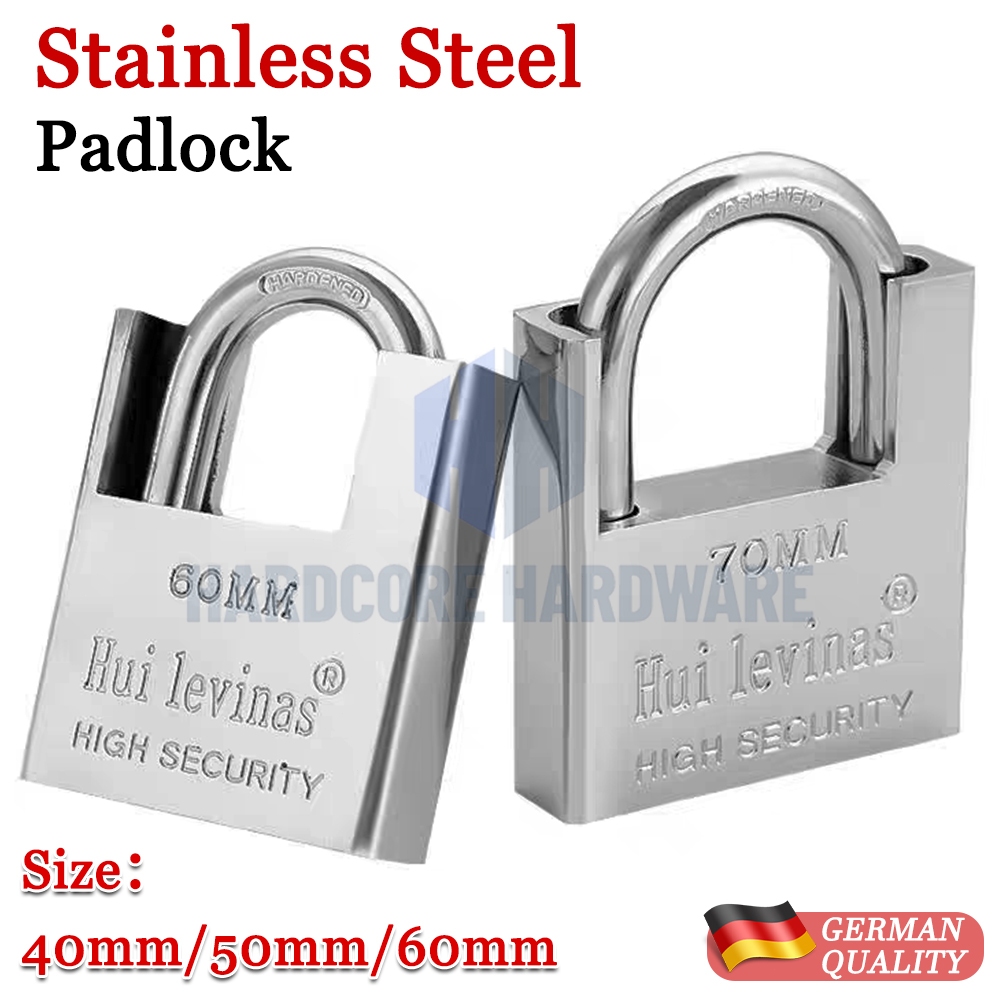HH Heavy Duty Padlock Armoured Padlock With 4 Keys | Shopee Philippines