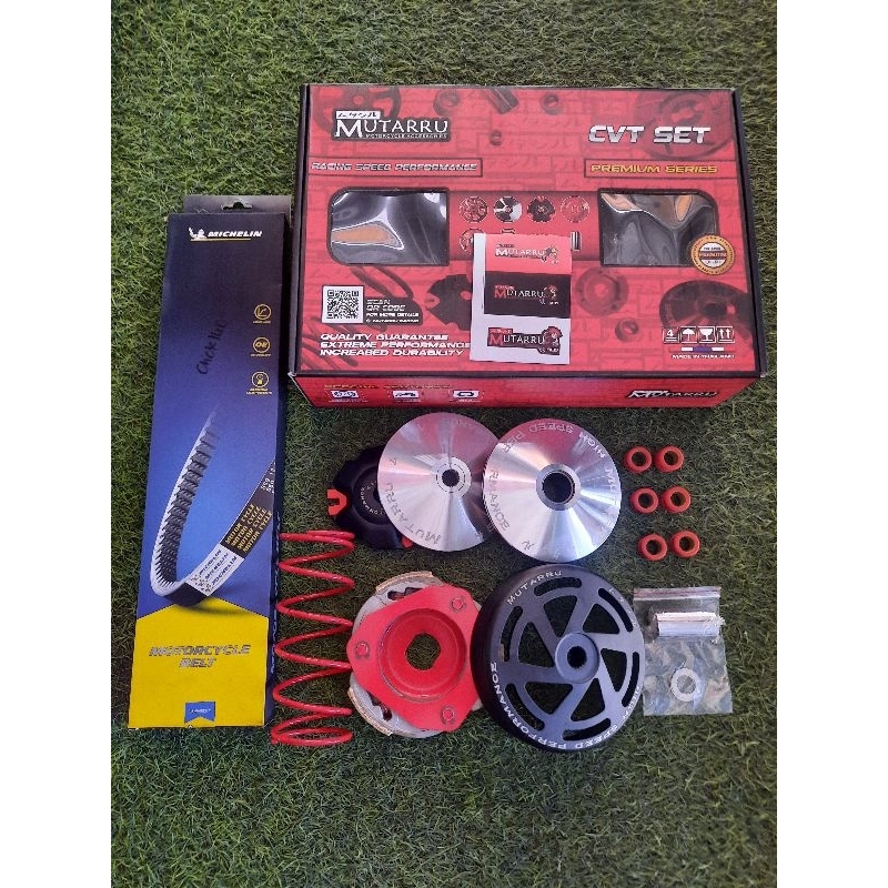 MUTARRU CVT SET FOR CLICK 125/ CLICK 150 WITH MECHELLIN BELT | Shopee Philippines