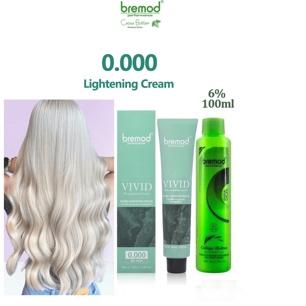 Bremod Hair Color Super Lightening Cream Keratin Bleaching Reduce ...