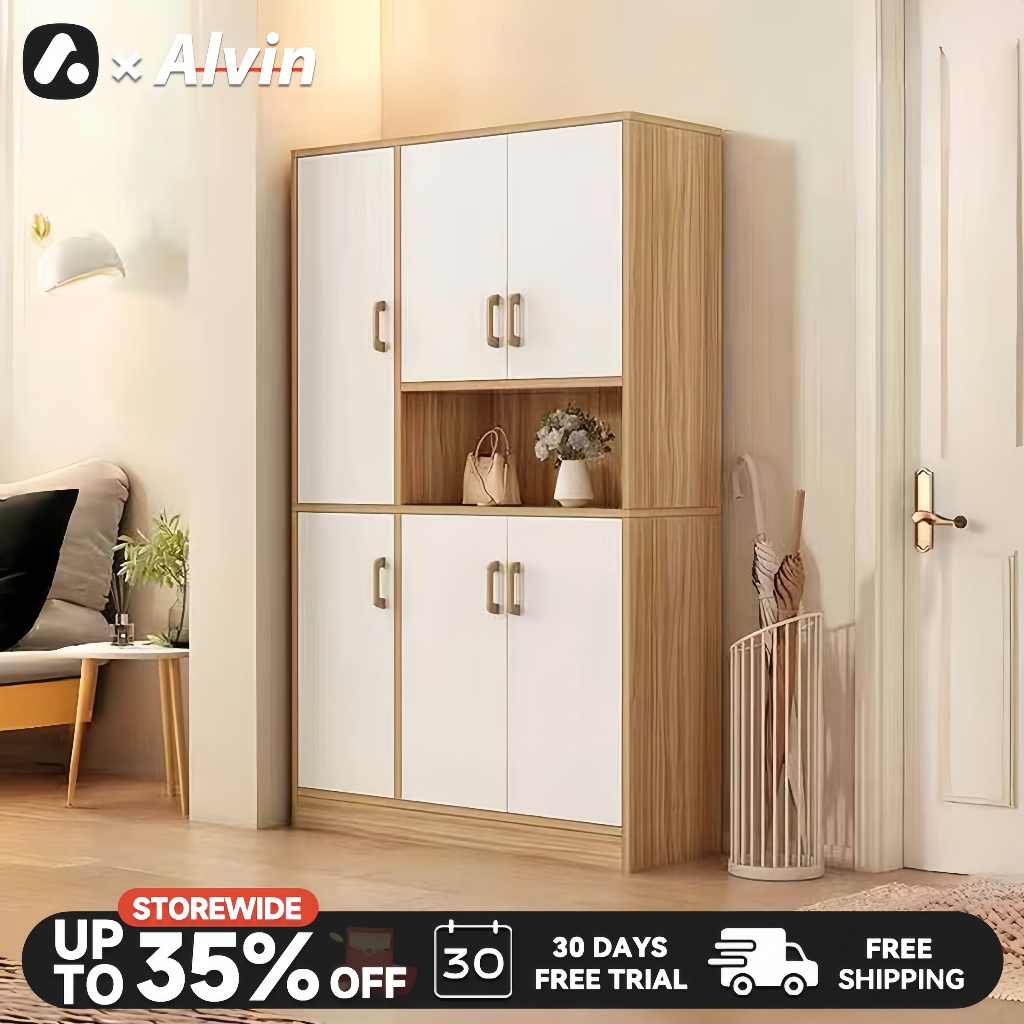 ALVIN Shoe Cabinet Entrance Partition Household Doorway High Vertical ...
