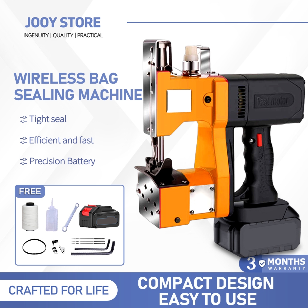 Wireless Sack Sealer Bag Closer Electric Handheld Sack Sewing Machine ...