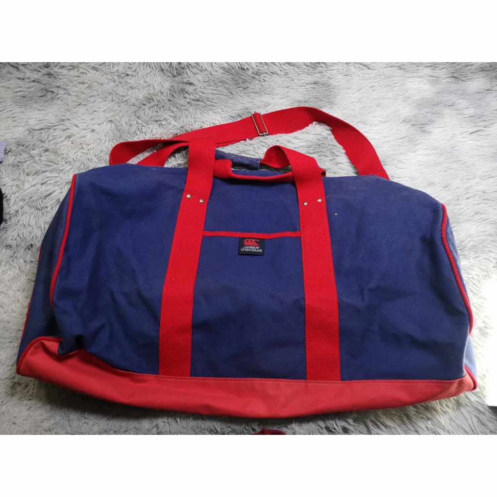 Navy Blue Red Weekender Bag | Shopee Philippines