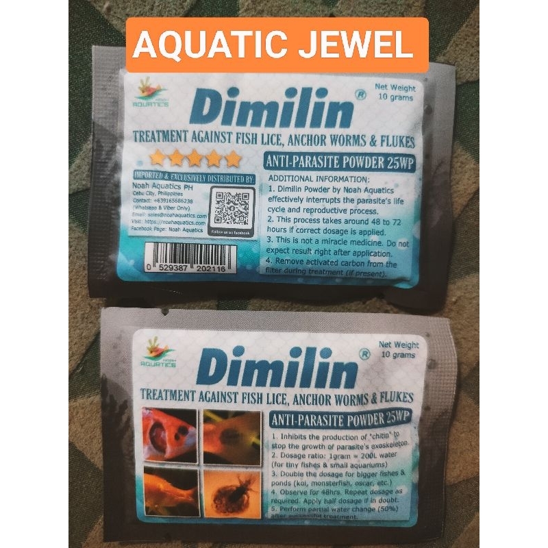 DIMILIN POWDER 10g (25wp)Anti Parasite}Anti Kuto/Treatment Fish lice ...