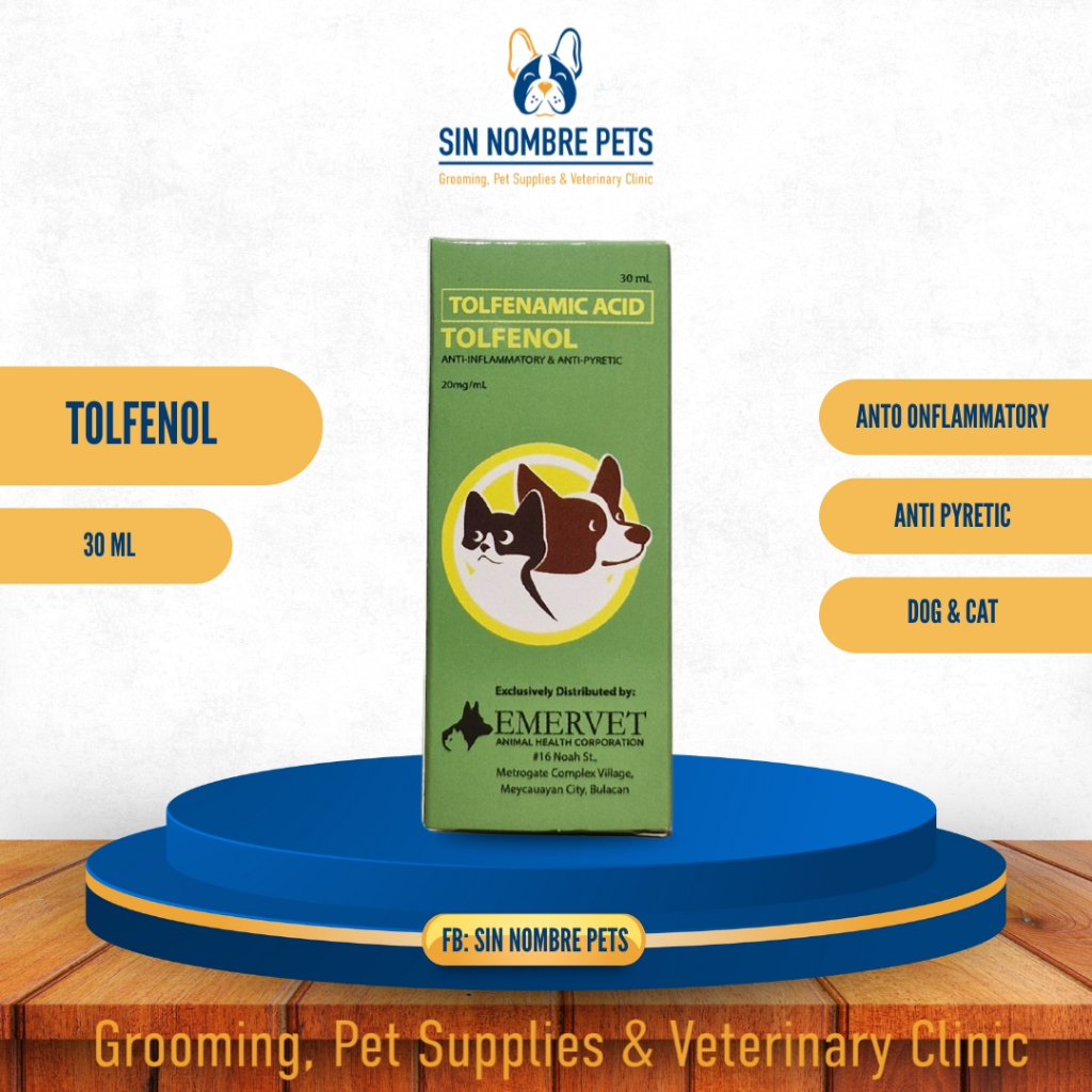 Tolfenol (Tolfenamic Acid) Anti-inflammatory and Anti-pyretic 30ml with ...