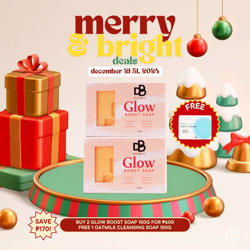 Buy 2 DermBliss Glowboost Body Soap 150g Whitening Soap Free Oatmilk ...