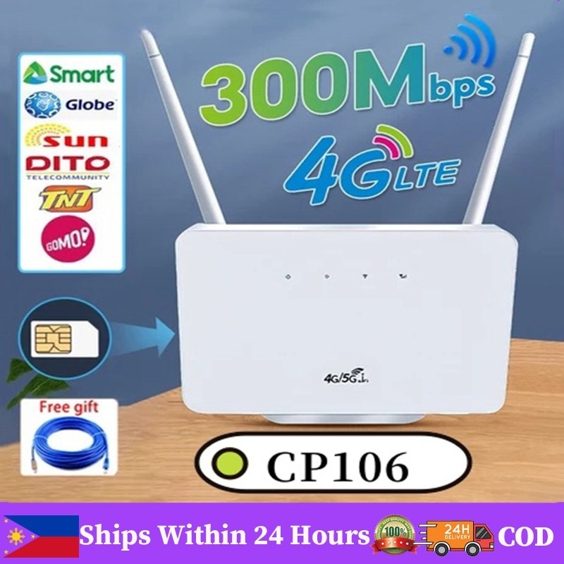 CP106 SIM Router WiFi Router , Modem, 300Mbps 4G/5G Network, 2.4G Dual ...