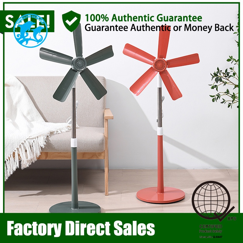 TH 5 Blade Stand Fan Portable Floor Fan Adjustable Electric Fan Cooling ...