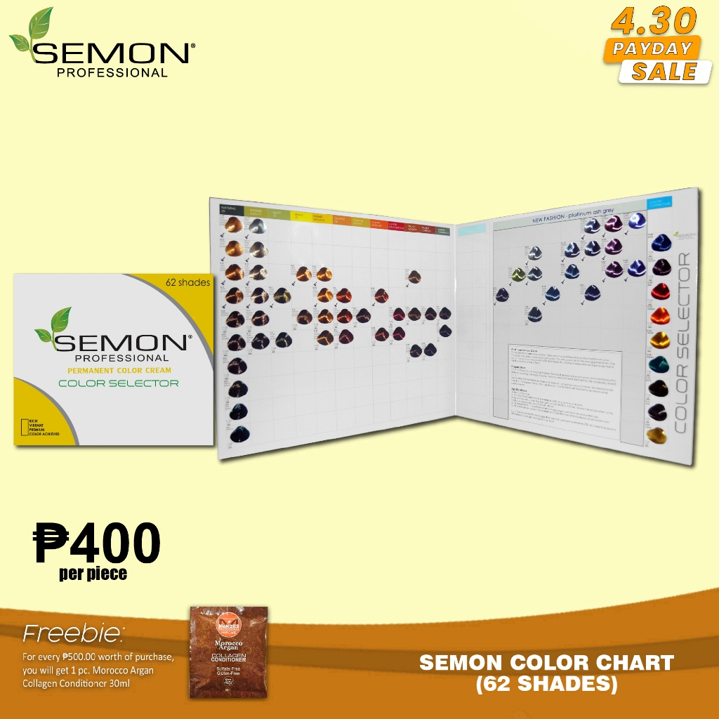 Semon Color Chart (64shades)Available Colors | Shopee Philippines