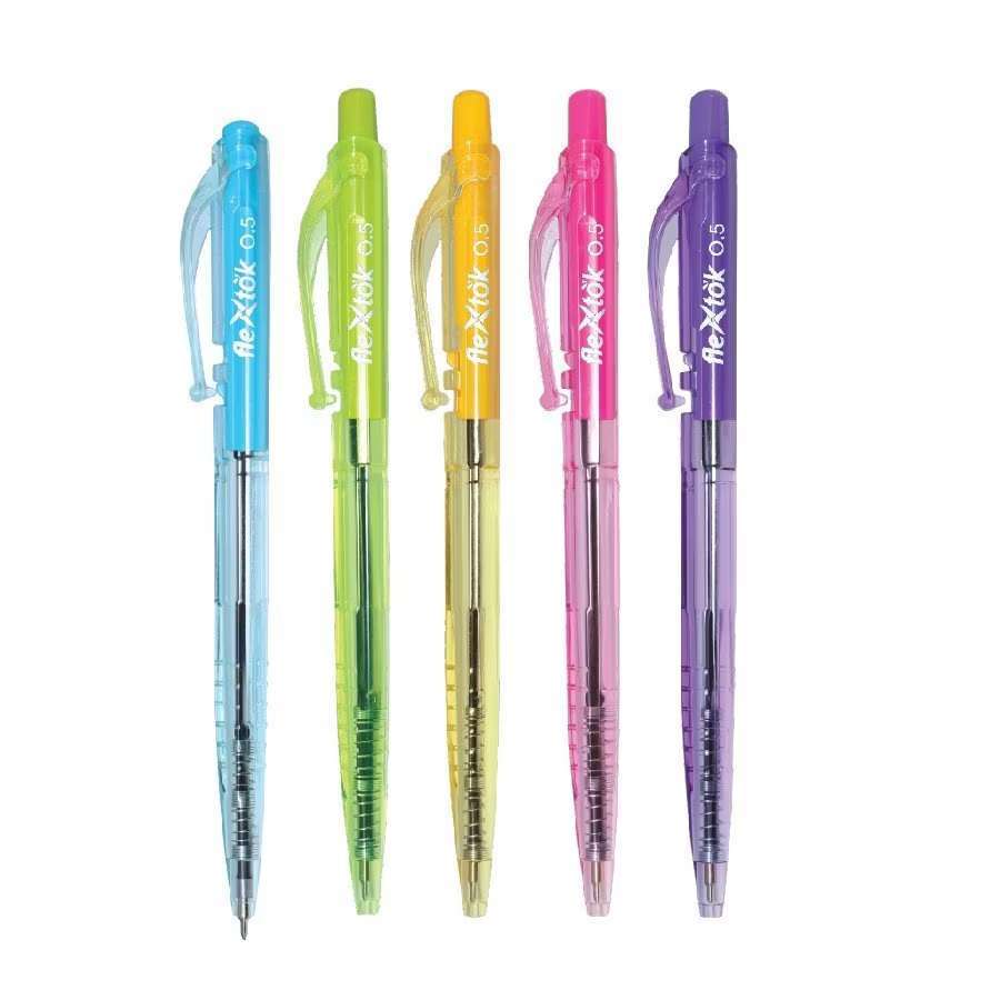 FlexOffice FlexTok Multicolor 0.5 - 12pcs - Black Ink - FO-GELB036 ...