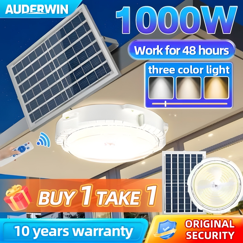 10000W Solar ceiling light BUY 1 TAKE 1 outdoor waterproof 3 colors ...