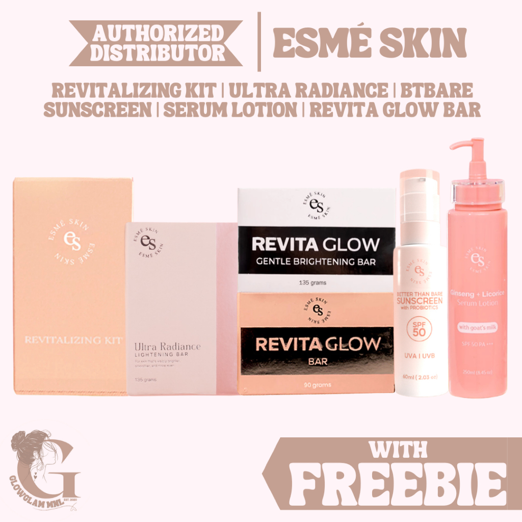 ESME SKIN Revita Glow Gentle Bar Soap Esme Ultra Radiance Esme Serum ...