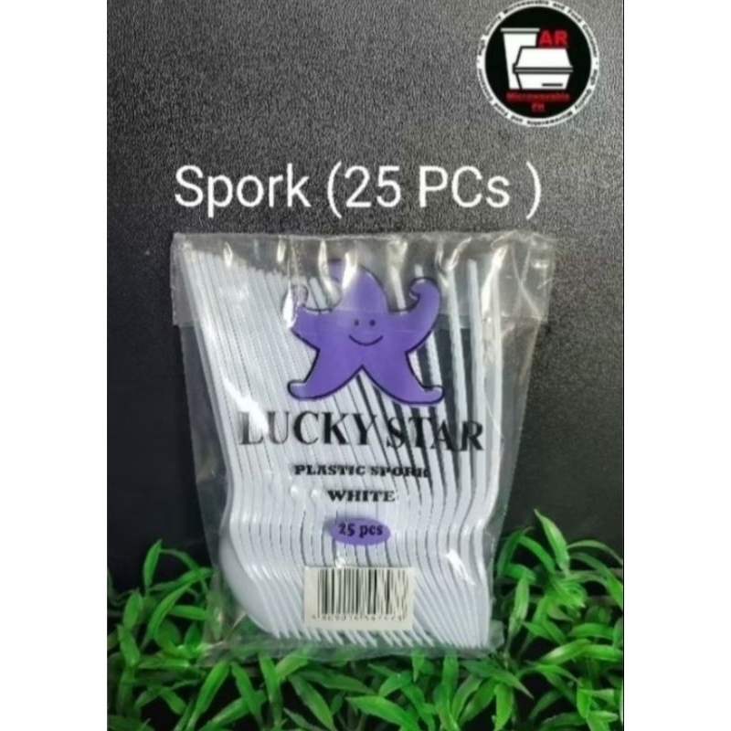 Disposable Spoon / Fork / Spork (25 pcs per pack ) Cutlery reusable ...