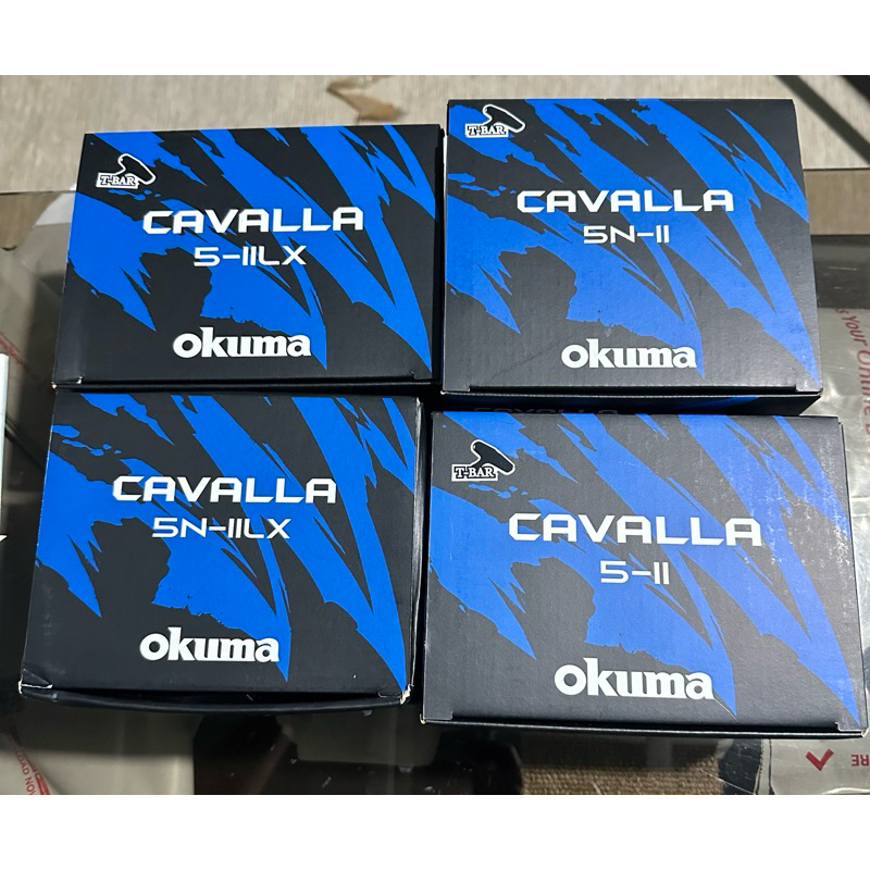 Okuma cavalla 5N narrow righty and lefty and okuma cavalla 12N narrow ...