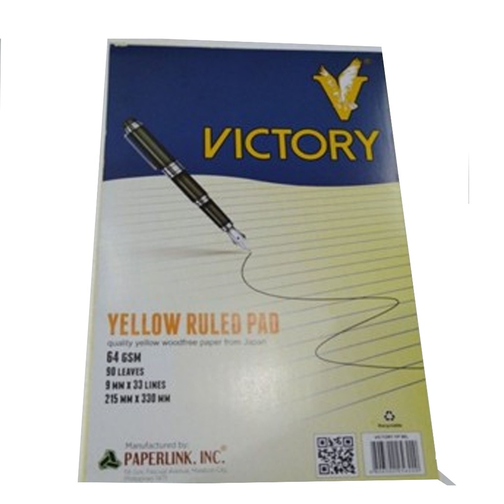 Yellow pad paper - victory 10pcs per ream | Shopee Philippines