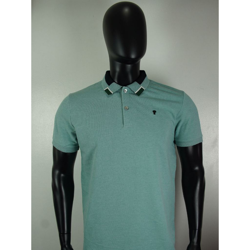 COLLEZIONE C2 CUSTOM FIT 24RT1K045 ACID GREEN Pique Polo Shirt Men Key ...