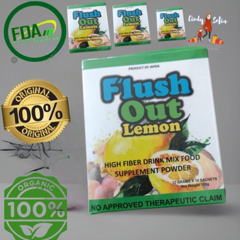 FLUSH OUT LEMON, High Fiber Juice 100% ORIGINAL Cleansing Juice ...