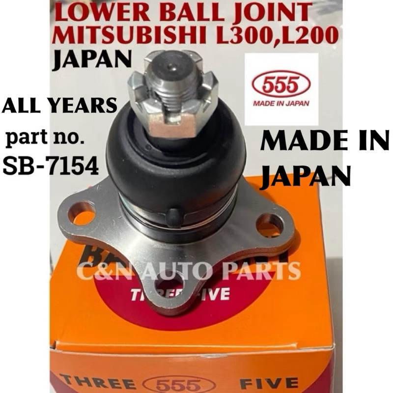 LOWER BALL JOINT,SB-7154 SOLD PER (PIECE) MADE in JAPAN MITSUBISHI L200 ...