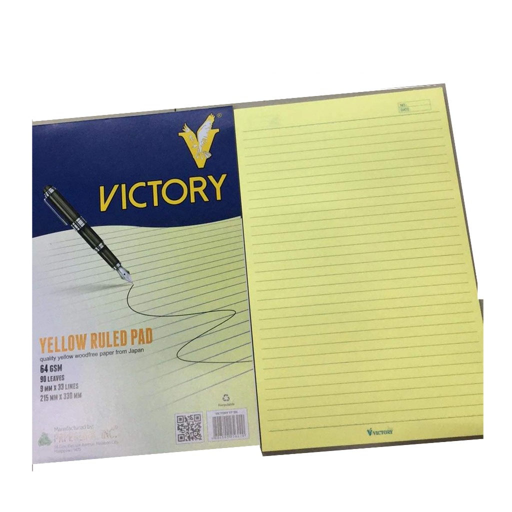 Yellow pad paper - Victory per pad | Shopee Philippines