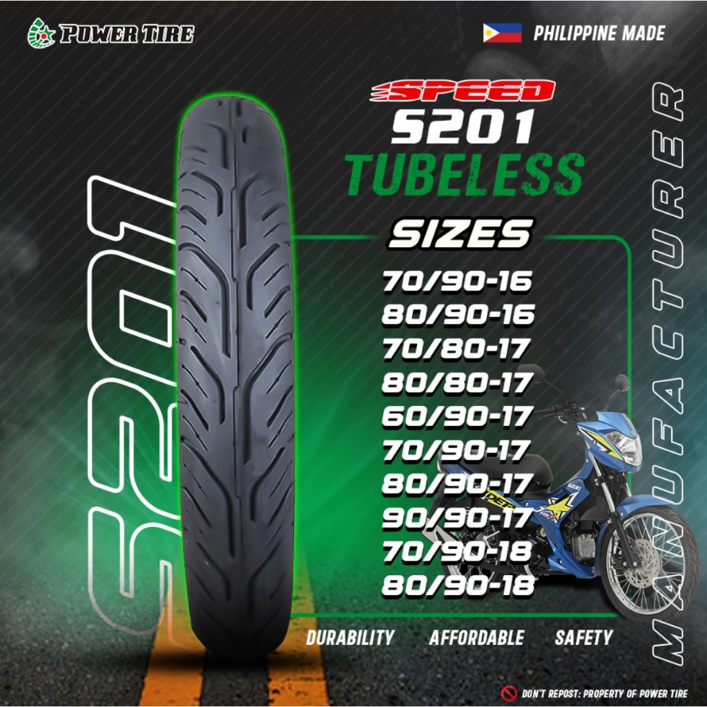 POWER TIRE S201 TUBELESS Brand New Matibay | Shopee Philippines