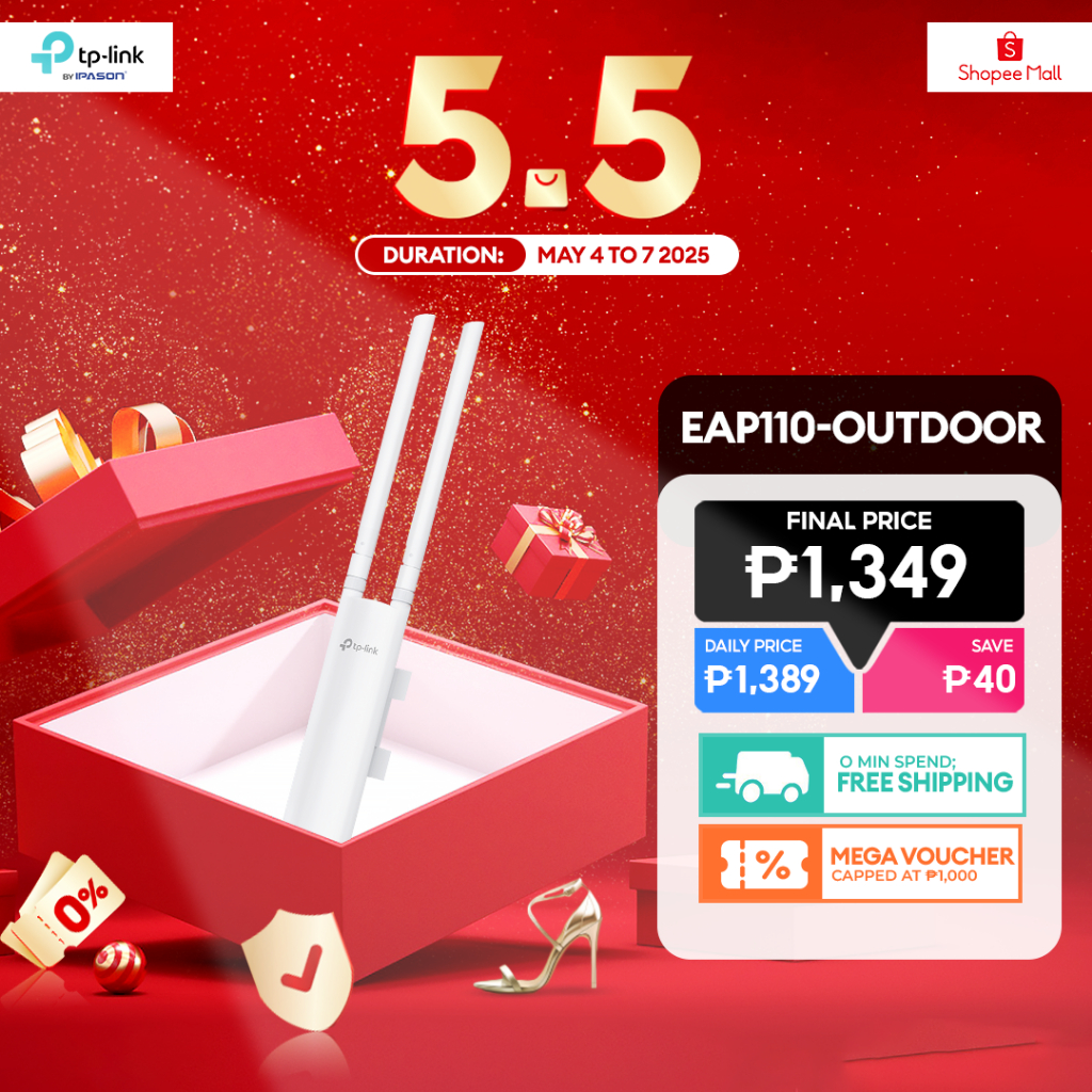 TP-Link EAP110 - Outdoor Wi-Fi Antenna 300mbps Wireless N Access Point ...