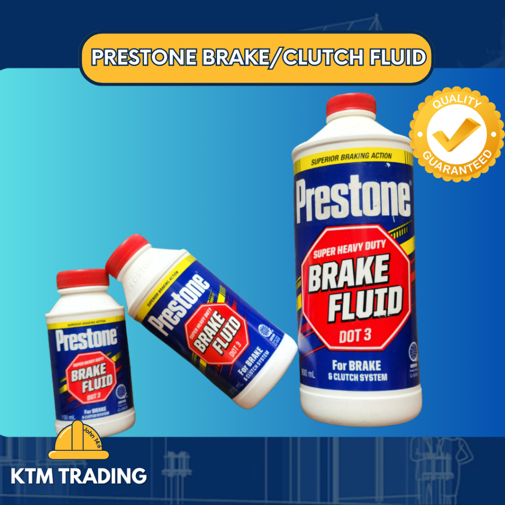 Prestone Super Heavy Duty Brake Fluid DOT 3 170 ML 270 ML 900ml Brake ...