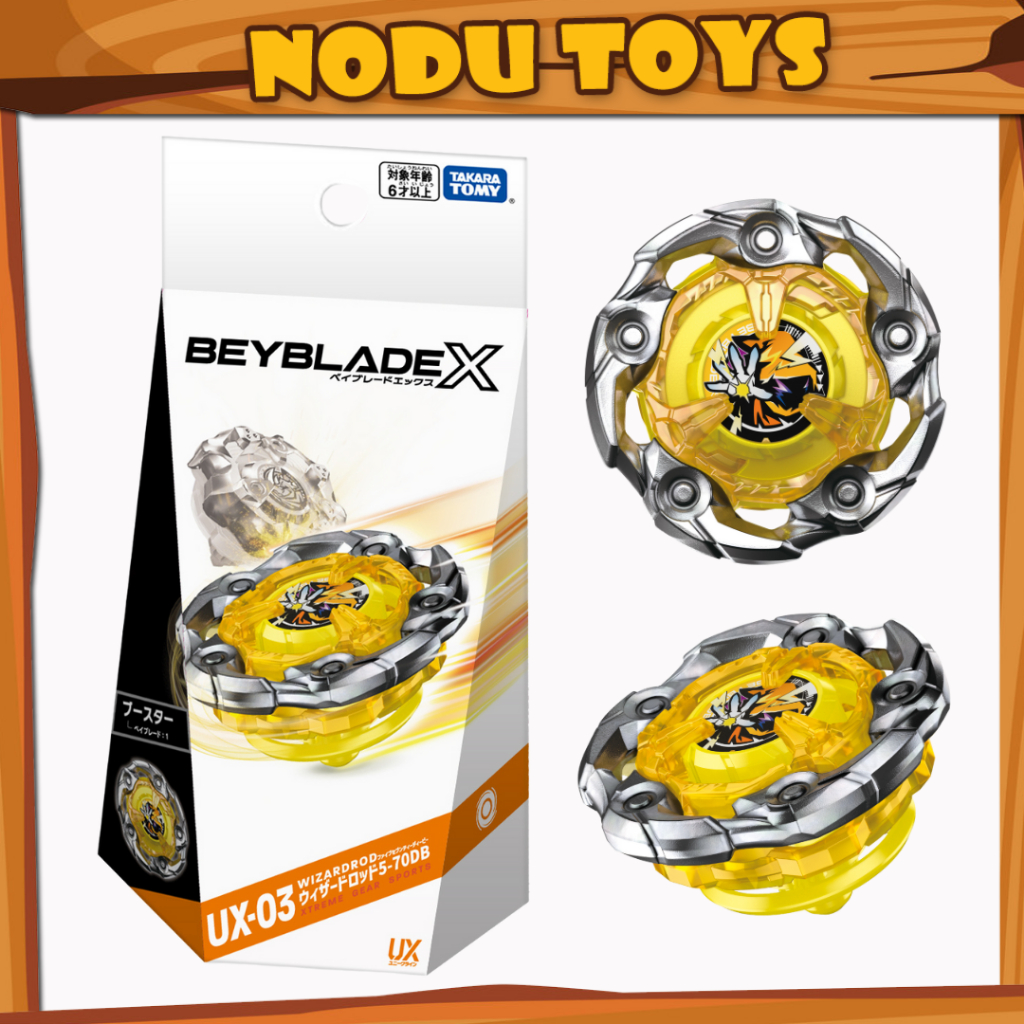 Beyblade X UX-03 Booster Wizardrod 5-70DB [Bankee Sticker] | Shopee ...