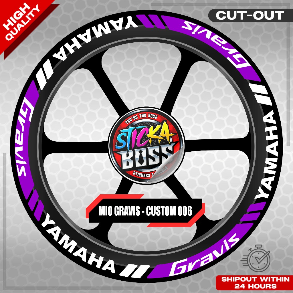 MIO GRAVIS MAG STICKER SET ( 2 MAGS ) - CUSTOM 006 | VINYL WATERPROOF ...
