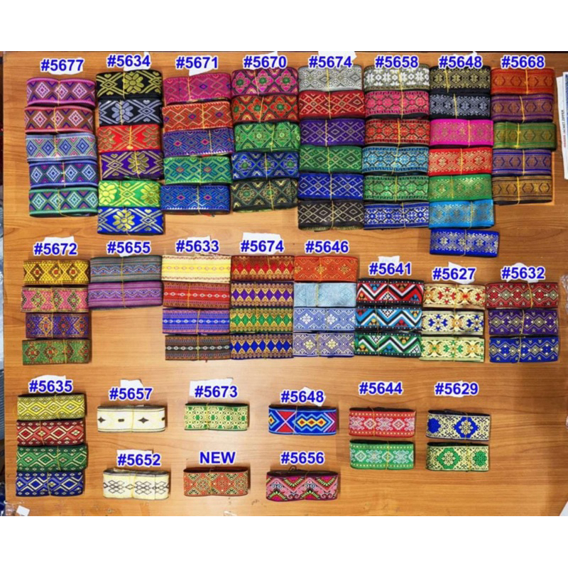 2” ethnic lace trimmings / lei ribbon 7 meters / lei garland for guests ...