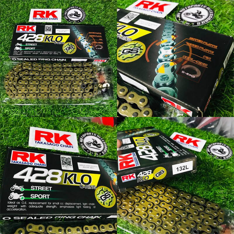 RK Takasago Chain 428 - 132L / Oring Type / COD / Premium RK Takasago ...