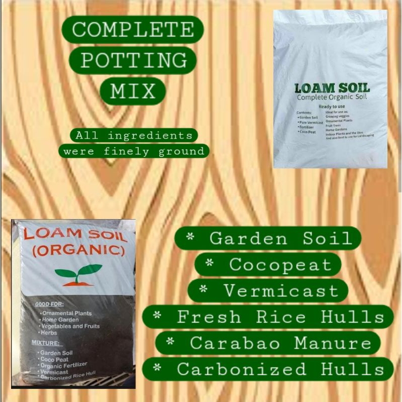PREMIUM ORGNIC LOAM SOIL II (More than 8 kilos) COMPLETE POTTING MIX ...