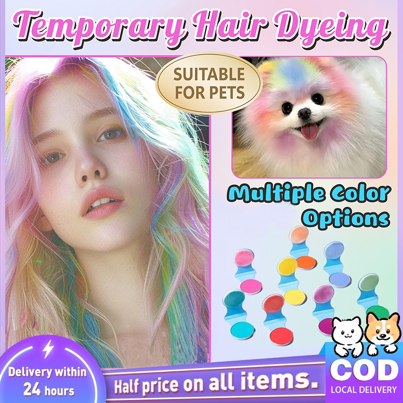 MPM Washable Pet Hair Chalk 6 Colors Non-Sticky Temporary Dye for Dogs ...