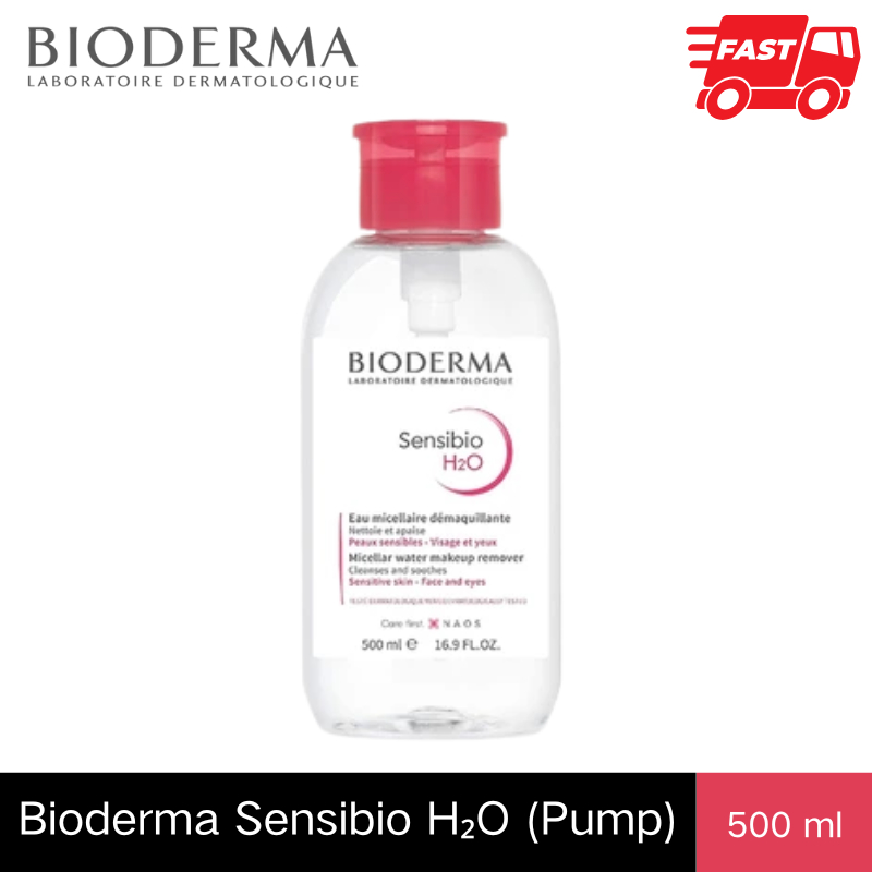 Bioderma Sensibio H2o Cleaning And Make-Up Removing Micelle Solution Sensitive Skin 500Ml (Pump ...