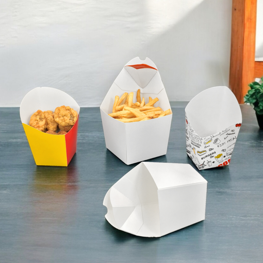 25pcs/50pcs French Fries,Chips,Nuggets,Chicken Finger Food Box with Dip ...