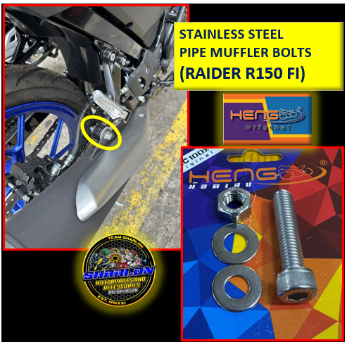 Stainless Steel Original Pipe Muffler Bolt for SUZUKI RAIDER 150 FI ...