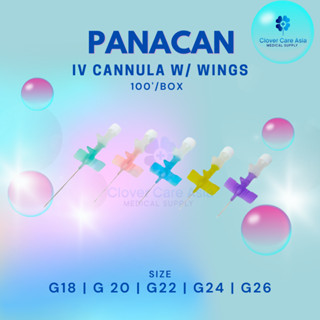 PANACAN IV Cannula w/ Wings G18, G20, G22, G24, 26 (100's / box ...