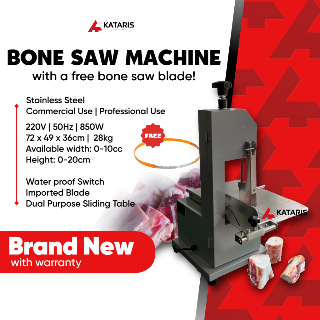 MONARIS Bonesaw Machine 850W New Model J120 Table Top Bone saw Meat Slicer | Shopee Philippines