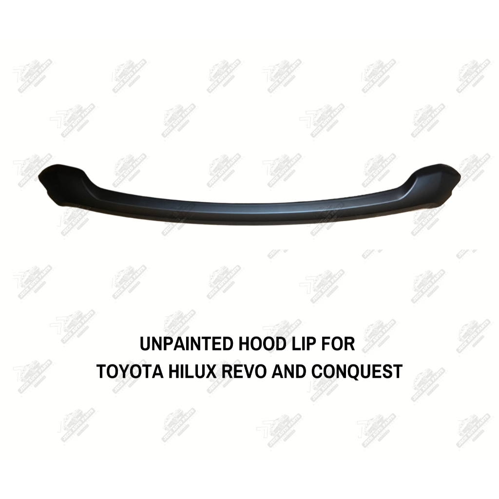GLOSS BLACK HOOD LIP REPLACEMENT FOR TOYOTA HILUX GR AND CONQUEST 2020 ...