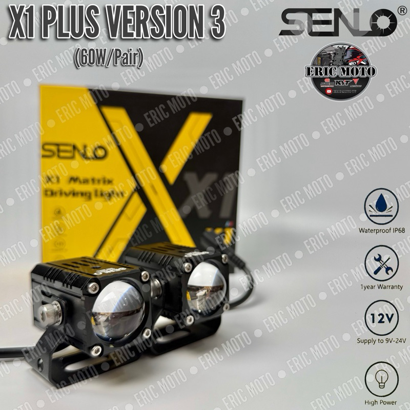 SENLO X1 PLUS 60WATTS / SENLO X1+ 60W ORIGINAL / auxiliary light / mini ...